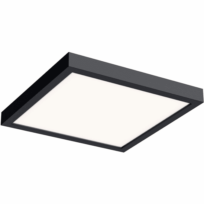 DALS Lighting CFLEDSQ14-CC-BK Delta Contemporary Black LED 14" Interior ...