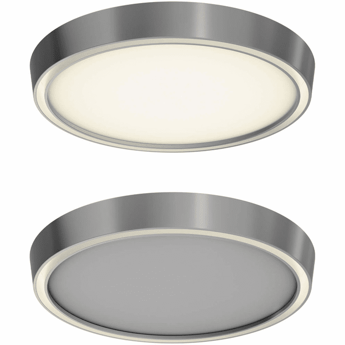 DALS Lighting CFR12-3K-SN Modern Satin Nickel LED Ceiling Light Fixture ...