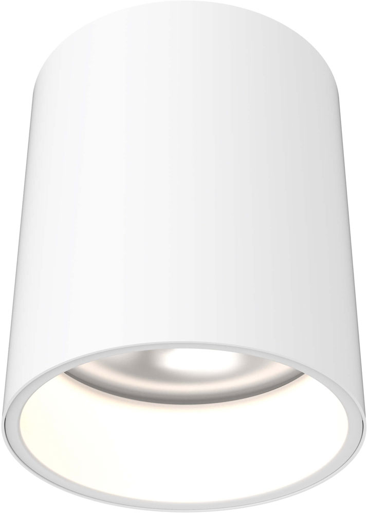 DALS Lighting CYL06-CC-V-WH Focus Modern Black LED Flush Ceiling Light ...