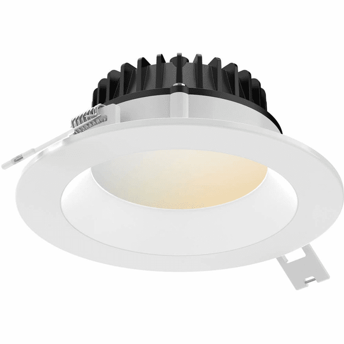 DALS Lighting DCP-DDP4WH Contemporary White LED 4 Inch Deep Down ...