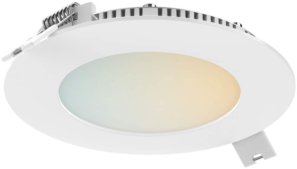 DALS Lighting DCP-PNL4WH Modern White LED 4 Inch Smart Recessed Light ...