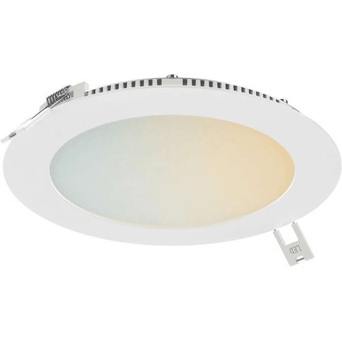 DALS Lighting DCP-PNL6WH Contemporary White LED 6 Inch Smart Recessed ...