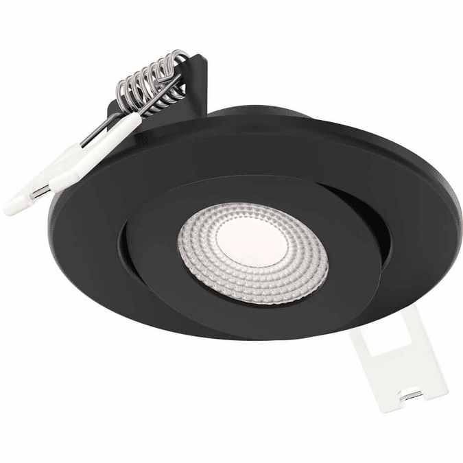 DALS Lighting FGM2-CC-BK Pivot Modern White LED 2" Recessed Lighting ...
