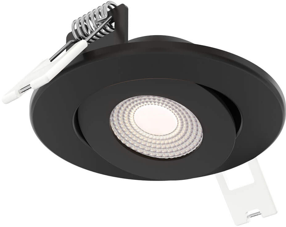 DALS Lighting FGM2-CC-BK Pivot Modern White LED 2" Recessed Lighting ...