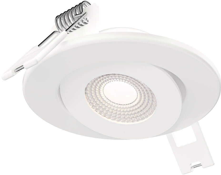 DALS Lighting FGM2-CC-WH Pivot Modern White LED 2" Recessed Lighting ...