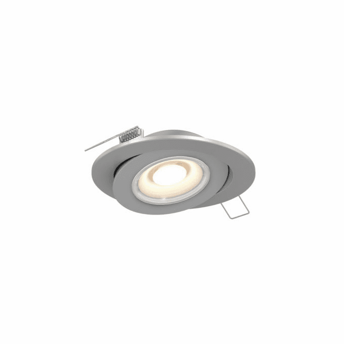 DALS Lighting FGM6-CC-SN Contemporary Satin Nickel LED 4 Inch Flat ...