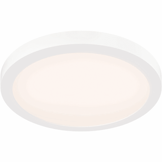 DALS Lighting FMP12-CC-WH Prime Contemporary White LED 12" Flush ...