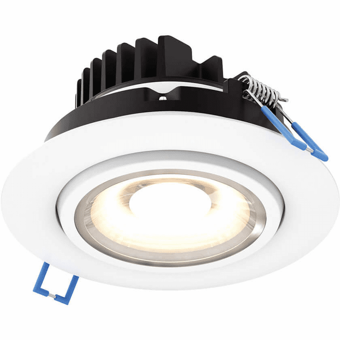 DALS Lighting GMB4-3K-WH Scope Modern White LED 4" Recessed Light ...