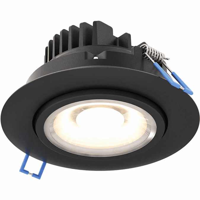 DALS Lighting GMB4-CC-BK Modern Black LED 5CCT 4 Inch Round Gimbal ...