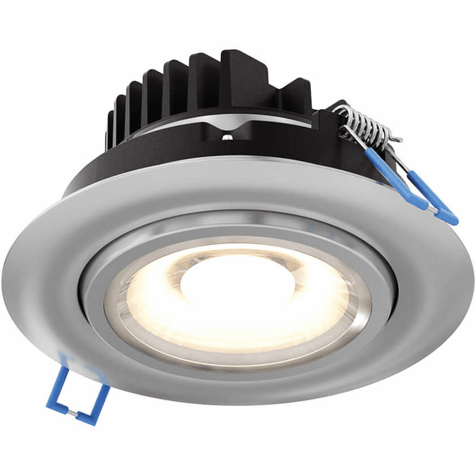 DALS Lighting GMB4-CC-SN Modern Satin Nickel LED 5CCT 4 Inch Round ...