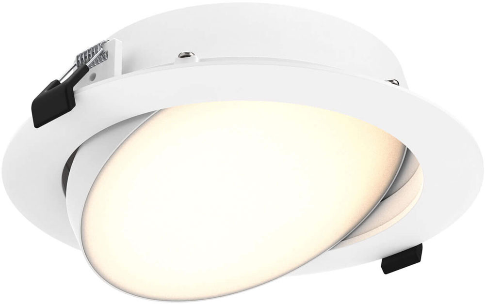 DALS Lighting GPN6-CC-WH Fusion Contemporary White LED 6" Recessed ...