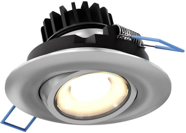 DALS Lighting LEDDOWNG3-CC-SN Modern Satin Grey LED 5CCT 3 Inch Round ...