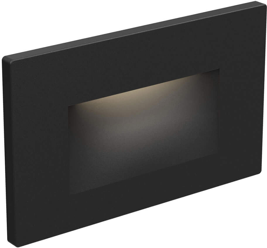 DALS Lighting LEDSTEP005D-CC-BK Camber Modern White LED Outdoor Step ...