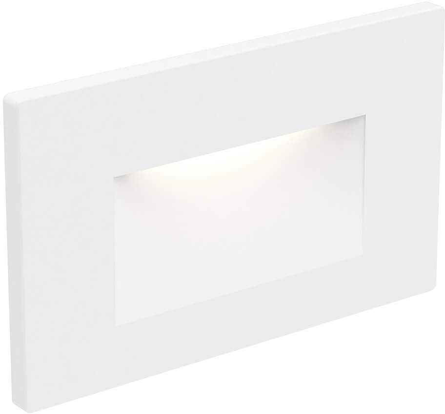 DALS Lighting LEDSTEP005D-CC-WH Camber Modern Black LED Exterior Step ...