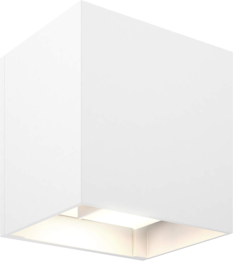 DALS Lighting LEDWALL-G-CC-WH Geneva Contemporary White LED Lamp Sconce ...