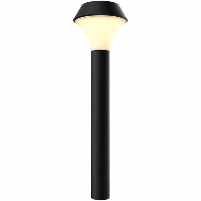 DALS Lighting LPL26-CC-BK Beacon Modern Black LED Exterior Landscaping ...