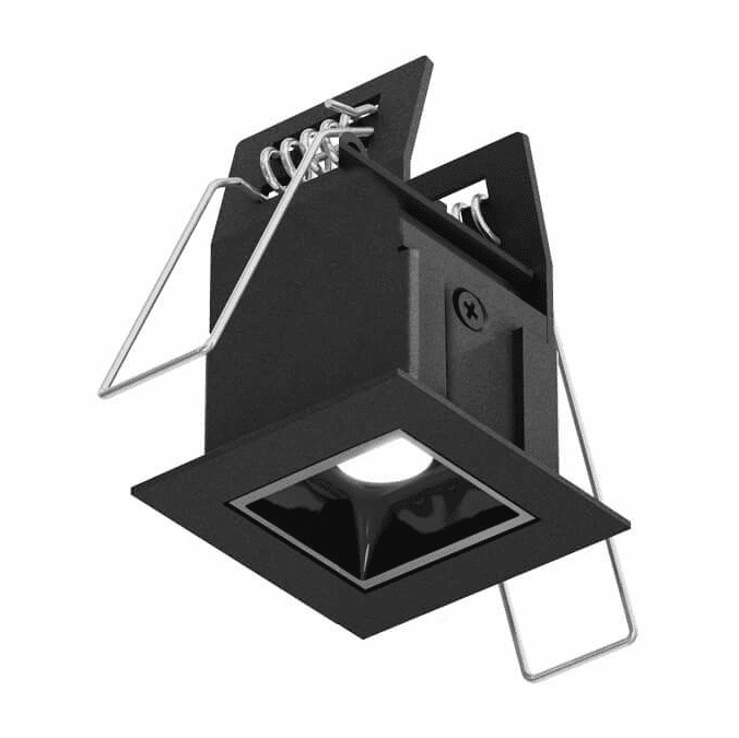 DALS Lighting MSL1-CC-BK Contemporary Black LED 1-Light Microspot ...