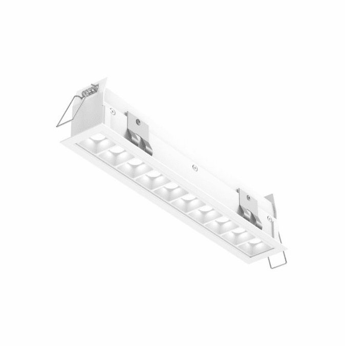 DALS Lighting MSL10-CC-AWH PinPoint Modern LED 10-Light Linear Recessed ...