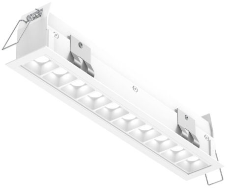 DALS Lighting MSL10-CC-AWH PinPoint Modern LED 10-Light Linear Recessed ...