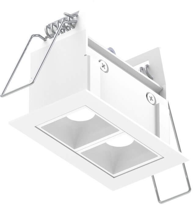 DALS Lighting MSL2-CC-AWH PinPoint Contemporary LED 2-Light Recessed ...