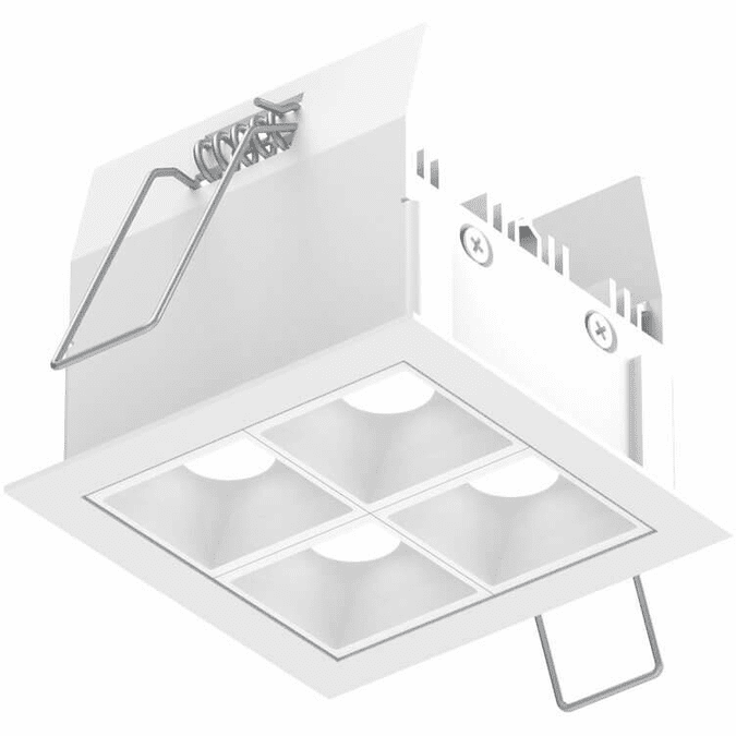 DALS Lighting MSL4-CC-AWH PinPoint Contemporary LED 4-Light Recessed ...