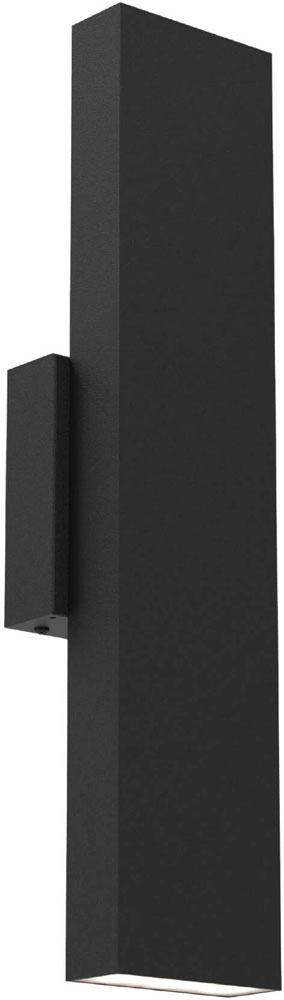 DALS Lighting MSLWALL-CC-BK PinPoint Linear Modern LED Exterior Lamp ...