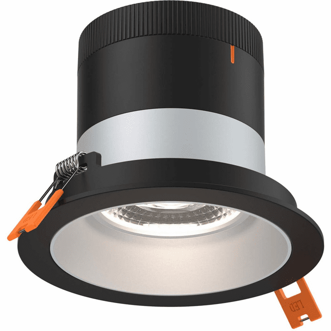DALS Lighting RC04-CC-XX-RGAZ-TBK Versa Contemporary Alzak LED Recessed ...