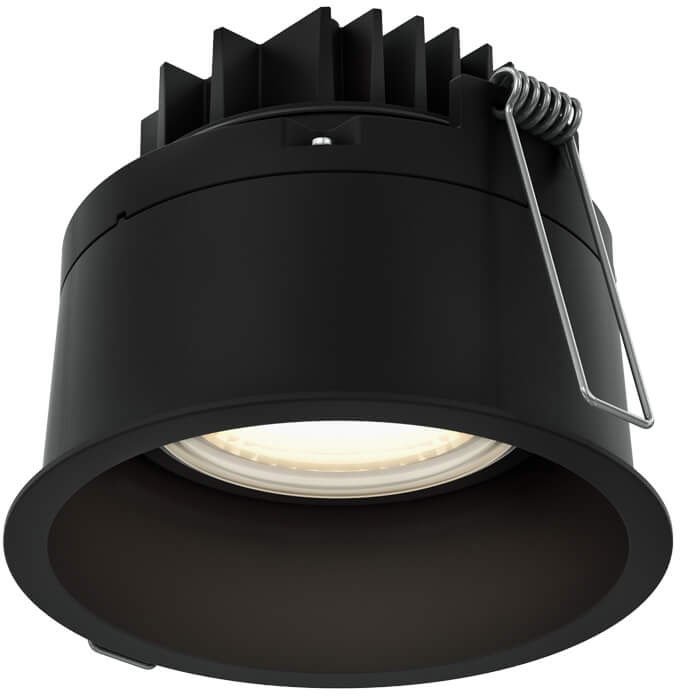 DALS Lighting RGM2-CC-BK Facet Contemporary White LED 2" Indoor ...