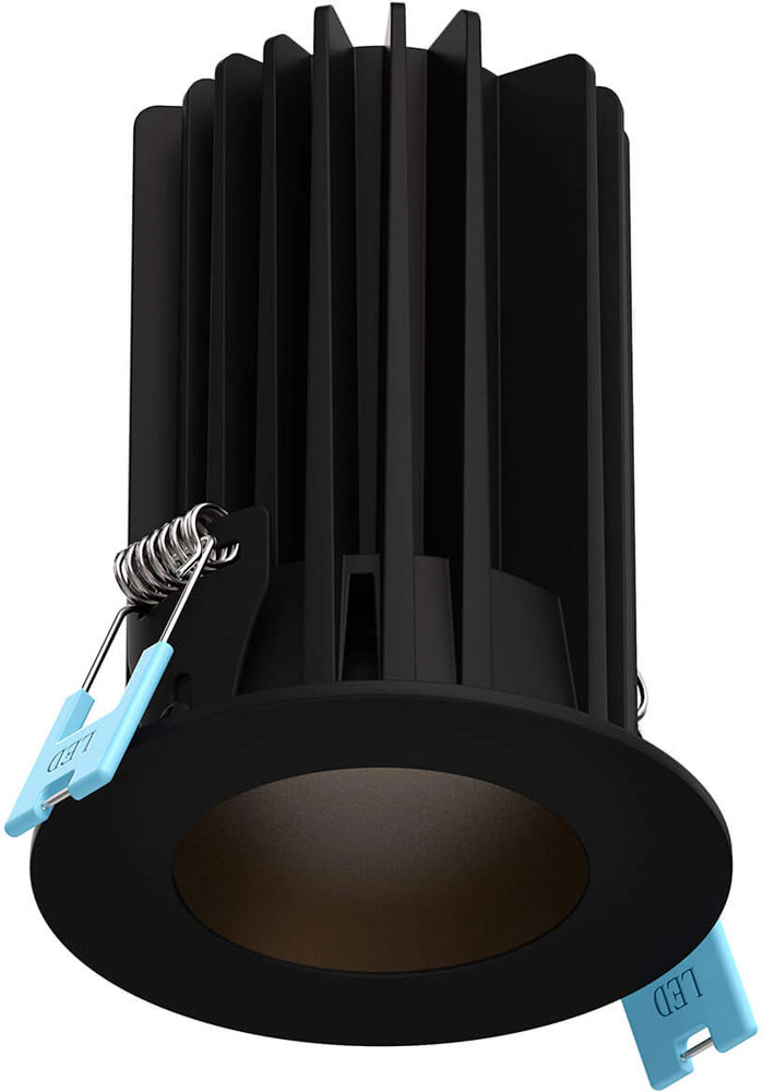 DALS Lighting RGR2HP-CC-BK RGR Modern Black LED 2" Recessed Light ...