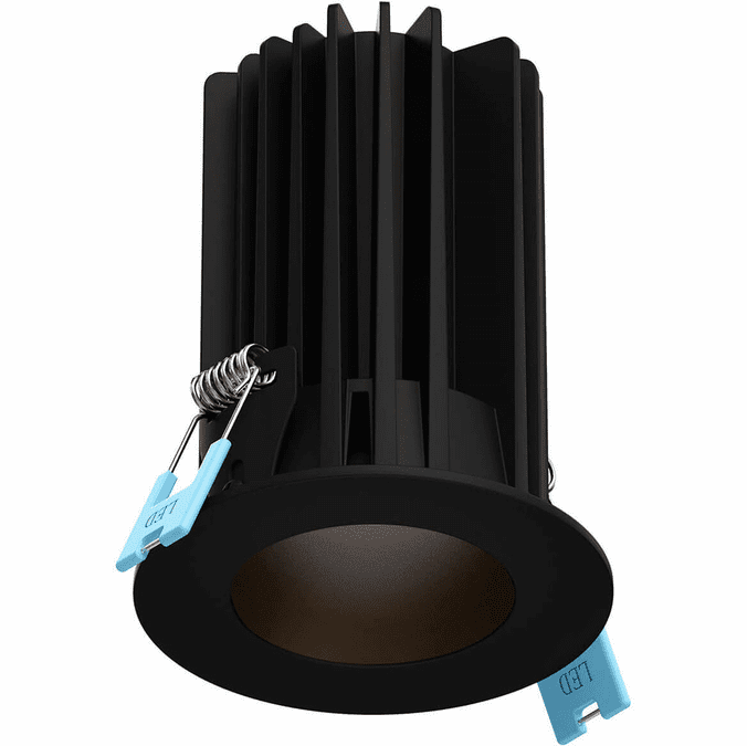 DALS Lighting RGR2HP-CC-BK RGR Modern Black LED 2" Recessed Light ...