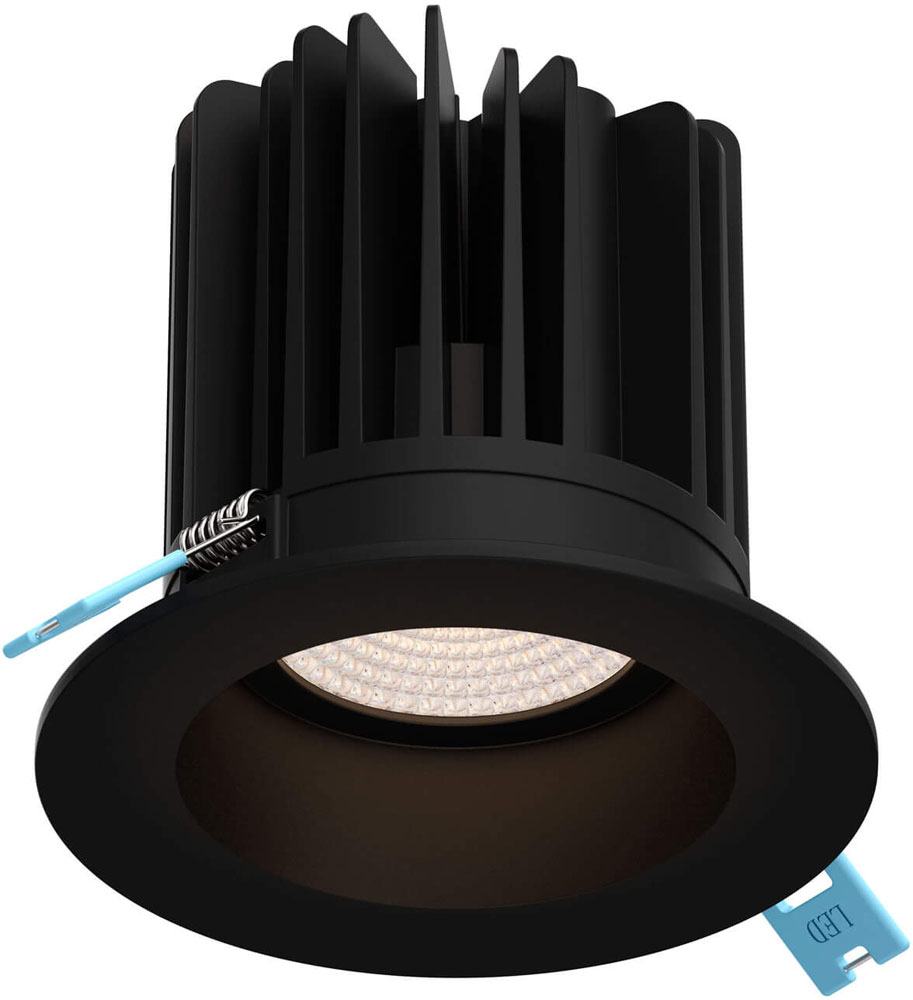 DALS Lighting RGR4HP-CC-BK RGR Contemporary Black LED 4" Down Lighting ...