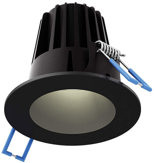 DALS Lighting RGR2-CC-BK Modern Black LED 2 Inch Round Gimbal Recessed ...