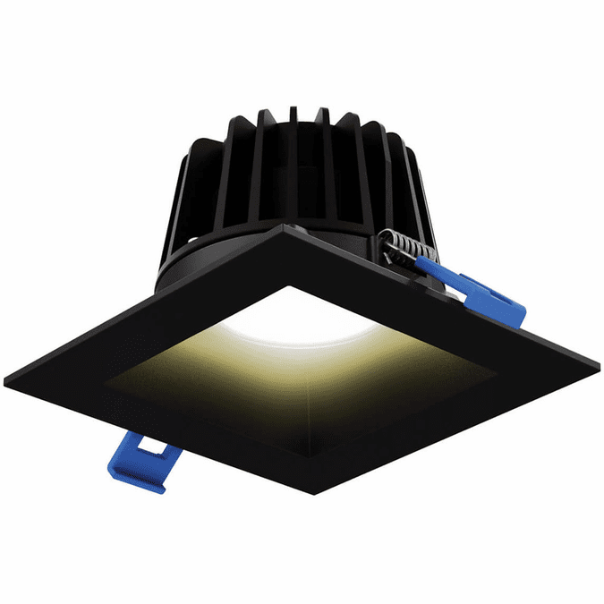 DALS Lighting RGR4SQ-CC-BK Contemporary Black LED 4 Inch Square Gimbal ...