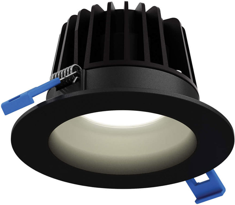 DALS Lighting RGR6-CC-BK Modern Black LED 6 Inch Round Gimbal Down ...