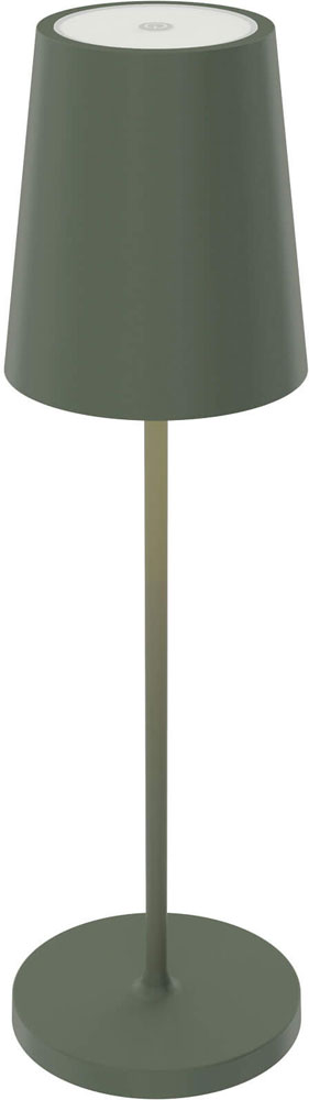 DALS Lighting RTL-3C-SA Glam Contemporary Sage Green LED Table Top Lamp ...
