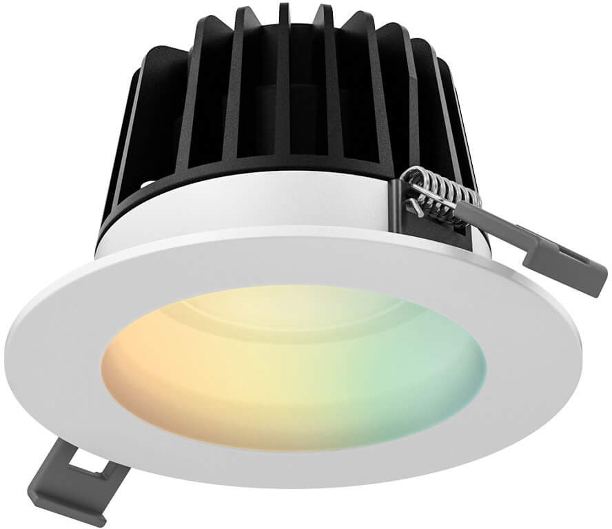 DALS Lighting SM-RGR4WH Modern White LED RGB+CCT 4 Inch Smart Recessed ...