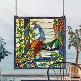 Window Trellis Stained Glass Panel - Morris Trellis Stained Glass ...