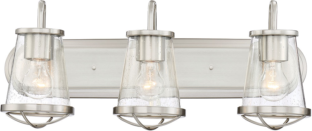 Designers Fountain 87003-SP Darby Contemporary Satin Platinum 3-Light ...