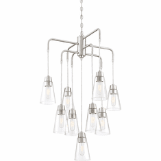 Designers Fountain 87830-3-SP Echo Modern Satin Platinum Multi Pendant ...