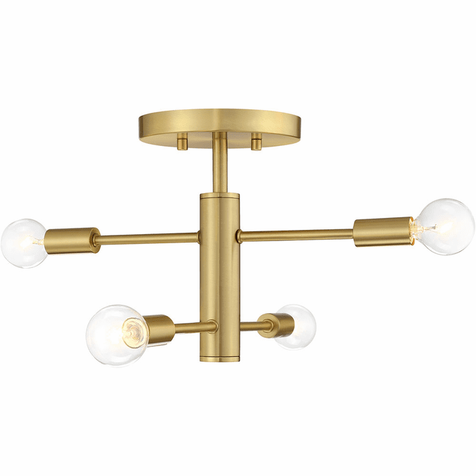 Designers Fountain D320C-SF-BG Arlo Modern Brushed Gold Ceiling Light ...