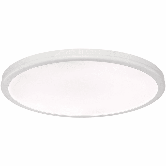 dweLED by WAC FM-4615-WT Geos Modern White LED 15" Ceiling Lighting ...