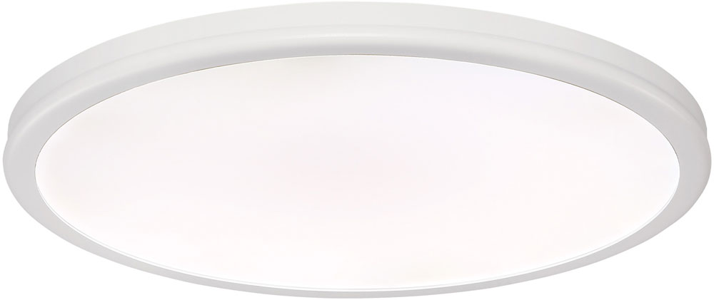 dweLED by WAC FM-4615-WT Geos Modern White LED 15" Ceiling Lighting ...