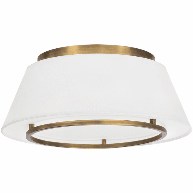 dweLED by WAC FM-53116-AB Hailey Contemporary Aged Brass LED Overhead ...