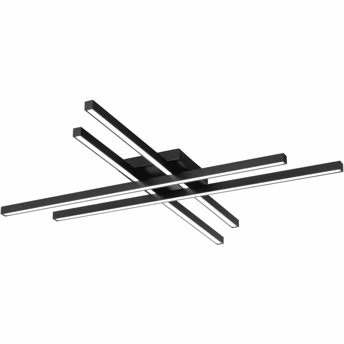 dweLED by WAC FM-73132-BK Parallax Modern Black LED Overhead Lighting Fixture - DWE-FM-73132-BK