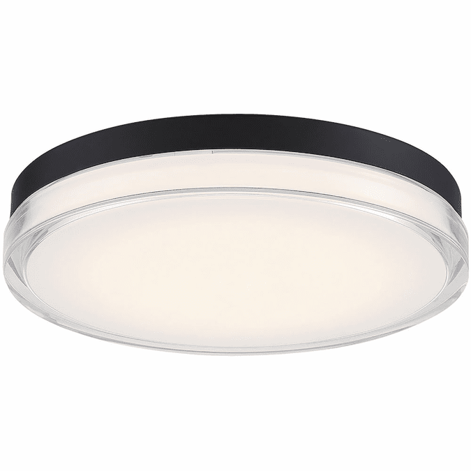 dweLED by WAC FM-W57815-BK Dot Contemporary Black LED 15" Ceiling Light ...