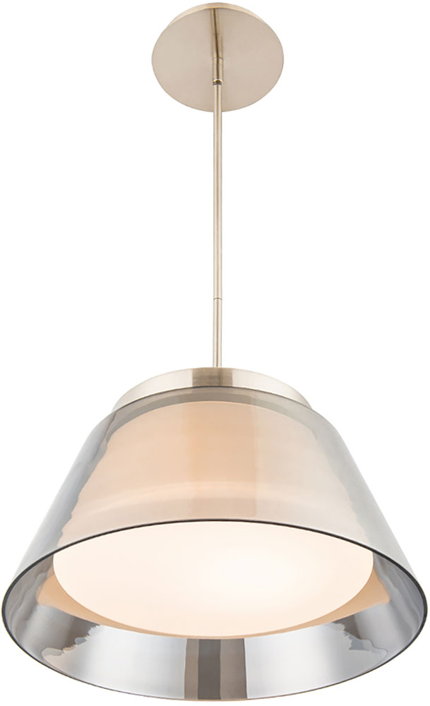 dweLED by WAC PD-12015-BN Chic Modern Brushed Nickel LED Drop Lighting ...