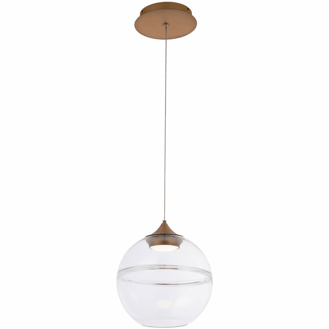 dweLED by WAC PD-20014-AB Bistro Contemporary Aged Brass LED Drop ...