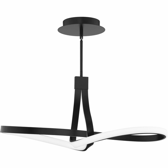 dweLED by WAC PD-35433-BK Mobius Modern Black LED Drop Lighting Fixture ...