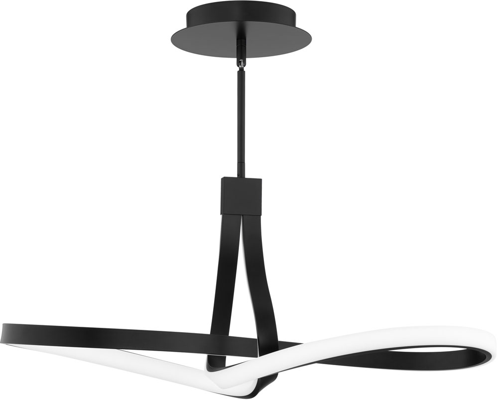 dweLED by WAC PD-35433-BK Mobius Modern Black LED Drop Lighting Fixture ...