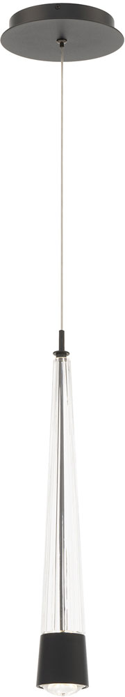 dweLED by WAC PD-59416-BK Quill Contemporary Black LED Mini Pendant ...